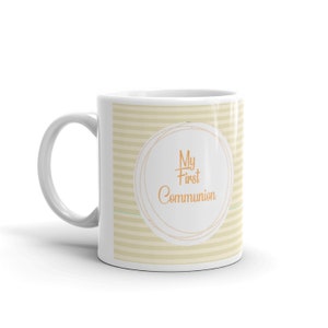 Eucharist First Communion Grape and Bread 11oz Mug, Catholic Mug ...