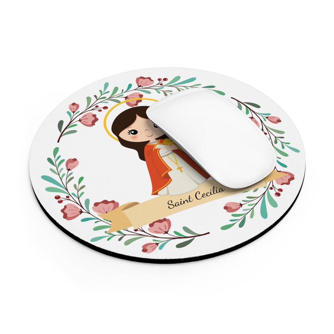 Saint Cecilia Mouse Pad, Catholic Mouse Pad, Saints Mouse Pad ...