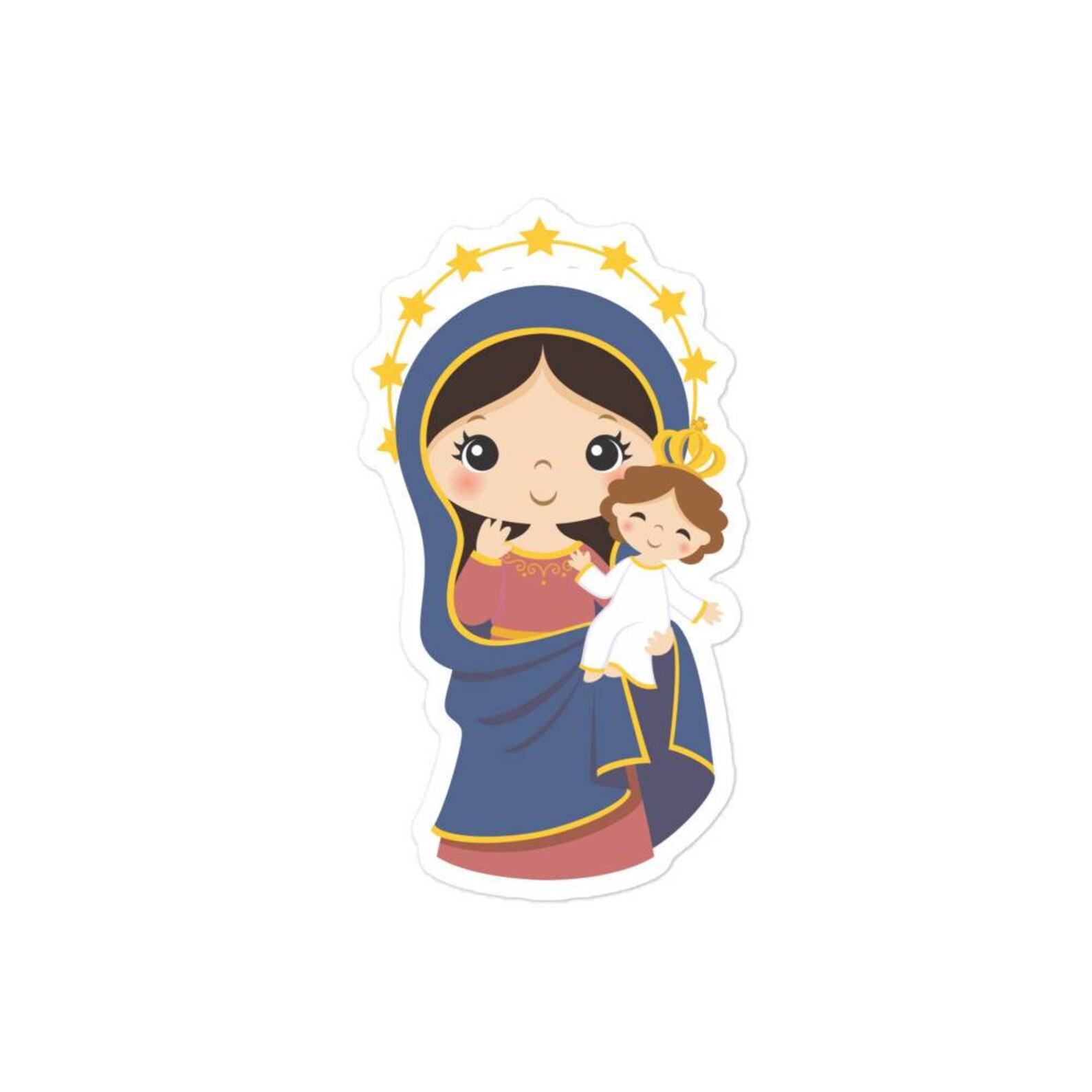 Our Lady of Angels Sticker Mary Queen of Angels Sticker - Etsy