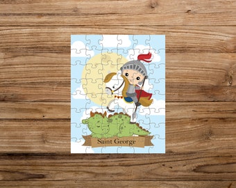 Saint Christopher Puzzle, 48, 80 & 120 Pieces Puzzle, Catholic Jigsaw ...