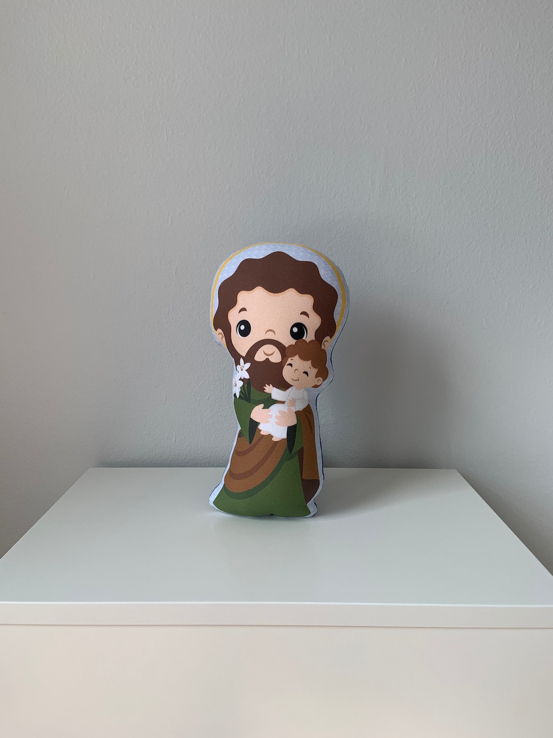 Saint Joseph Stuffed Doll, Saint Pillow Doll, Saint Gift, Baptism ...