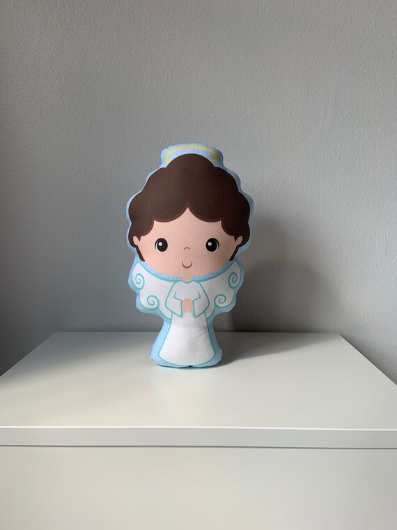 Boy Guardian Angel Stuffed Doll Saint Gift Baptism Catholic | Etsy