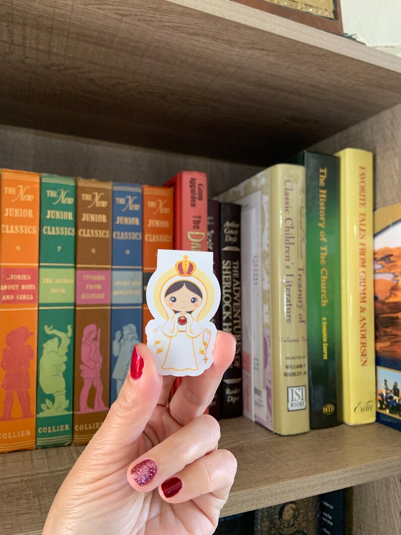 Our Lady of Fatima Magnetic Bookmark, Heart of Mary Catholic Bookmark ...