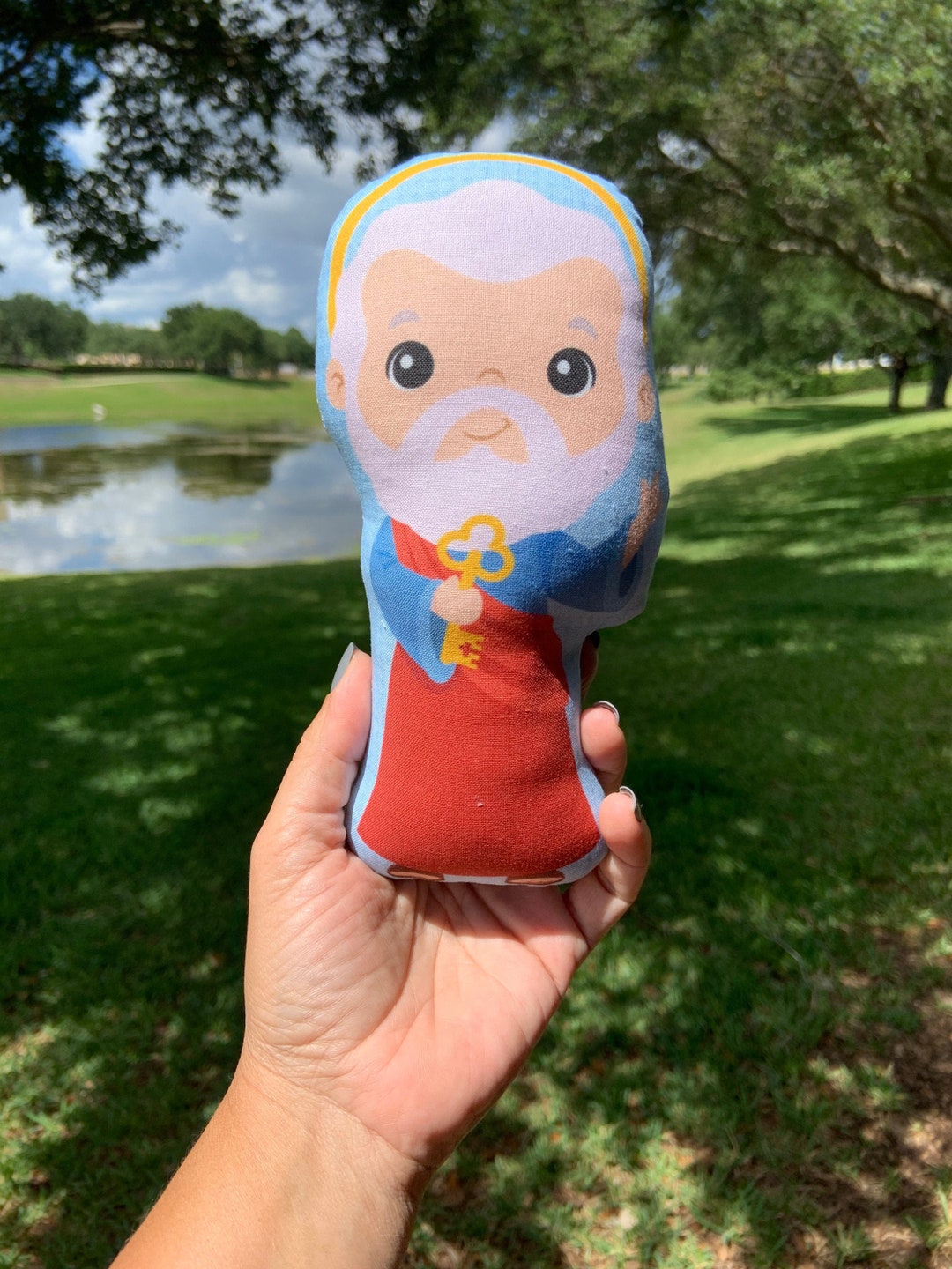 Saint Peter Stuffed Doll, Saint Pillow Doll, Saint Gift, Baptism ...