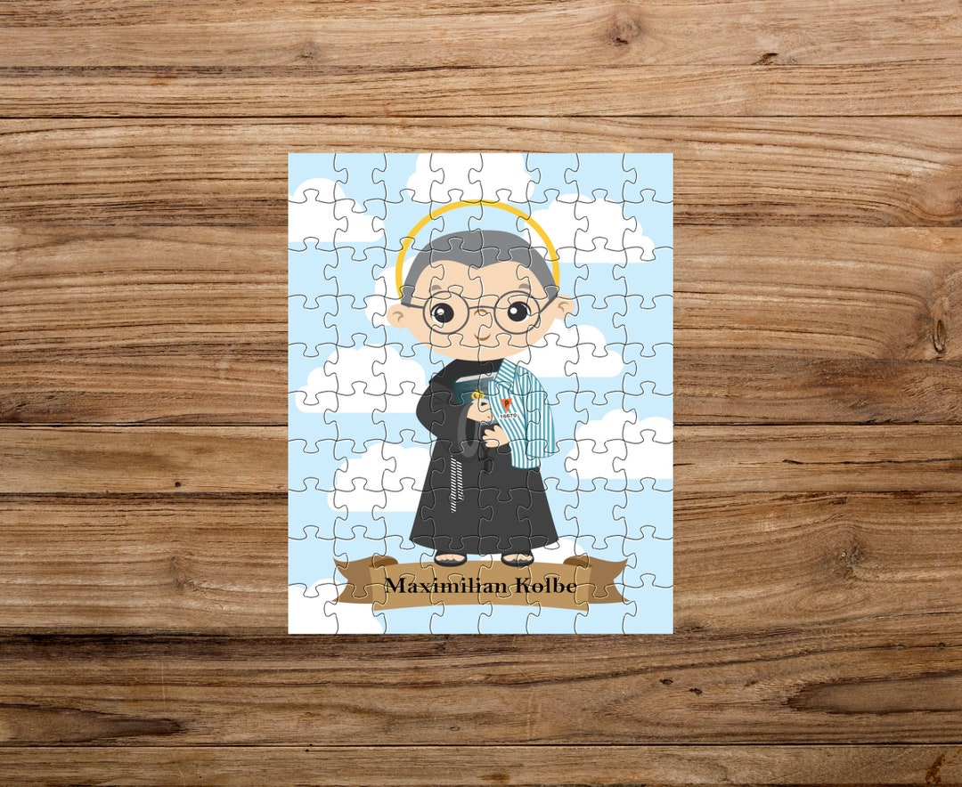 Saint Maximilian Kolbe Puzzle, 48, 80 or 120 Pieces Puzzle, Catholic ...