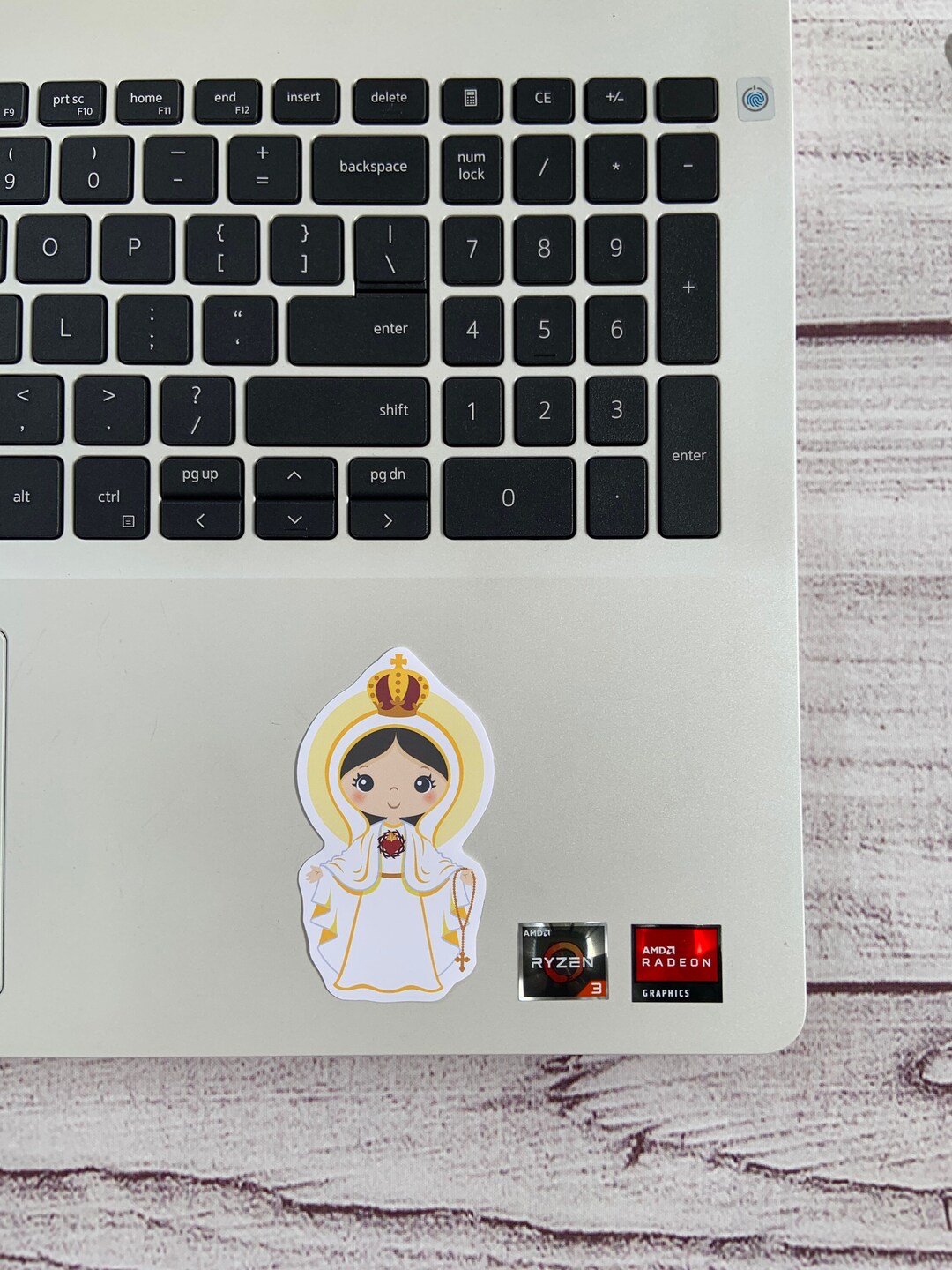 Our Lady of Fatima Sticker, Our Lady of Fatima Sticker, Sacred Heart of ...