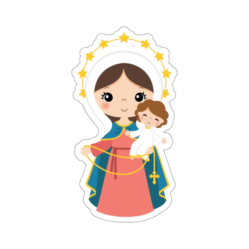 Our Lady of Rosary Sticker Our Lady of Rosary Sticker Our - Etsy UK