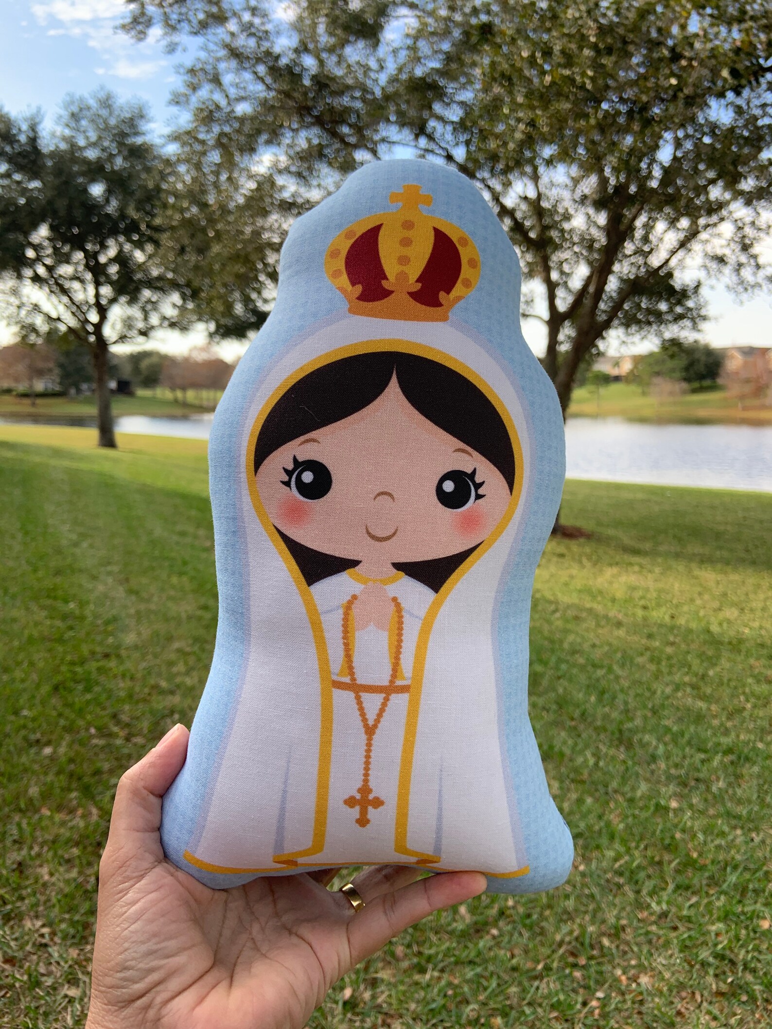 Our Lady of Fatima Stuffed Doll, Saint Gift, Baptism, Catholic Gift ...
