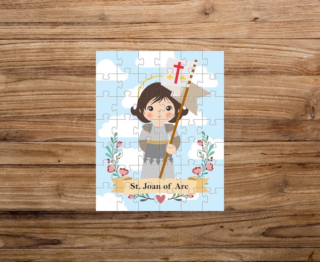 Saint Joan of Arc Puzzle, 48 Pieces Puzzle, 80 Pieces Puzzle or 120 ...