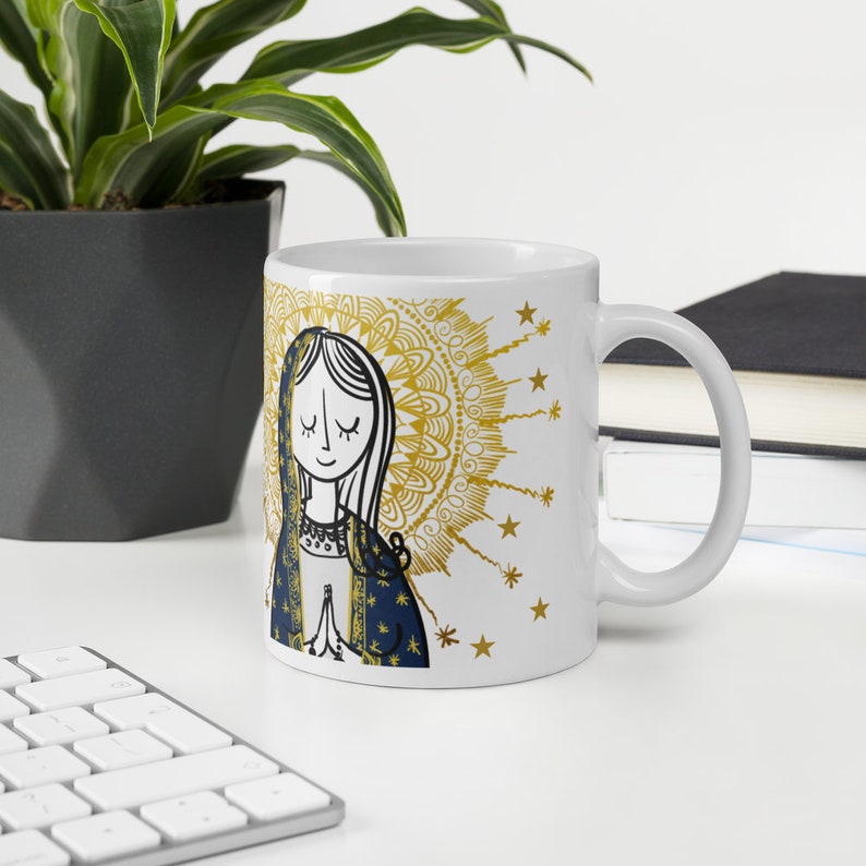 Blessed Virgin Mary 11oz Mug Holy Mary Mug Catholic Mug | Etsy
