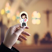 St. Anne Sticker | Vinyl Sticker | Catholic Saint Stickers - Etsy