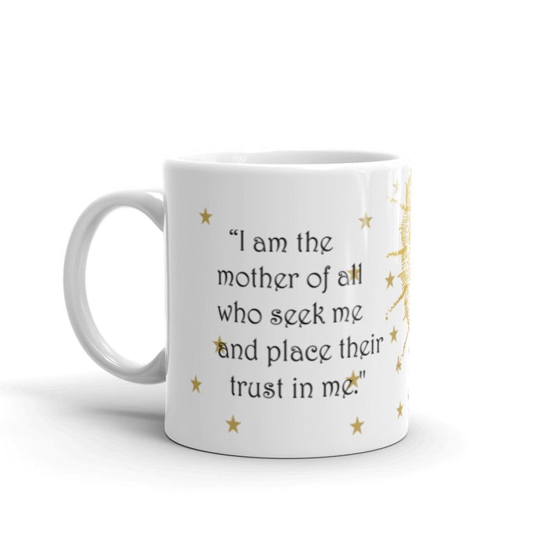 Blessed Virgin Mary 11oz Mug, Holy Mary Mug, Catholic Mug, Saints Mug ...