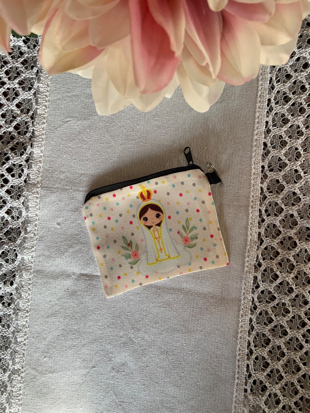 Rosary Zipper Pouch, Saints Zipper Bag, Pencil Pouch, Coin Bag, Childs ...