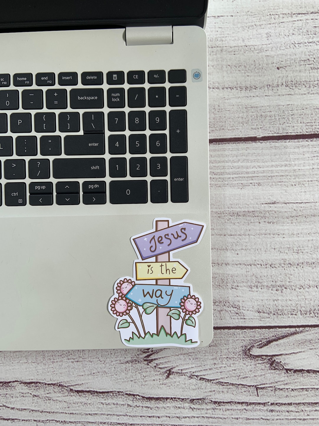Jesus is the Way Sticker, Catholic Sticker, Flowers Waterproof Sticker ...