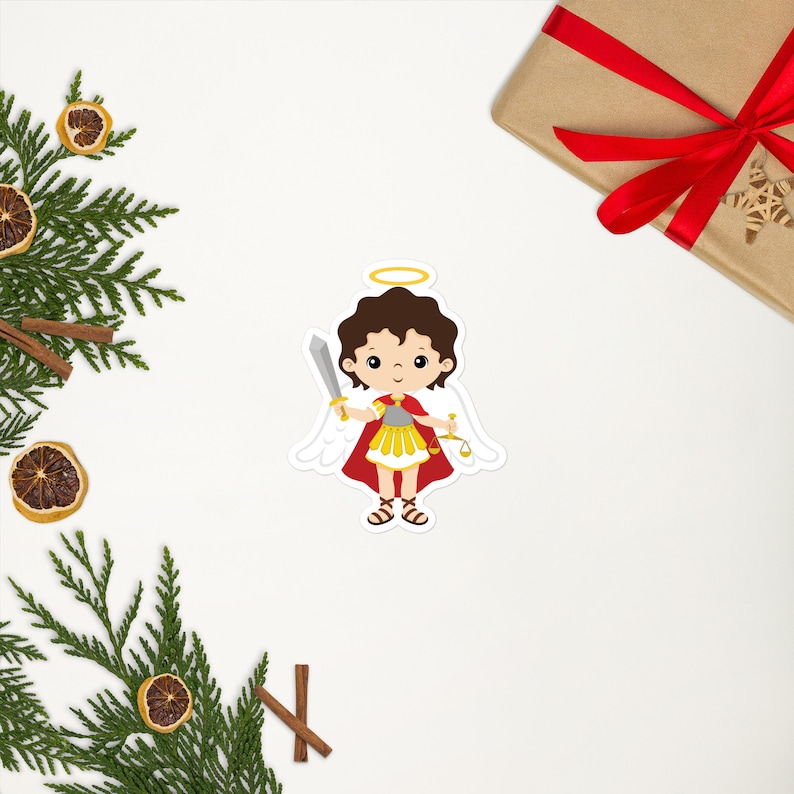 Archangel Michael Sticker, St Michael Sticker, Angel Michael Water ...