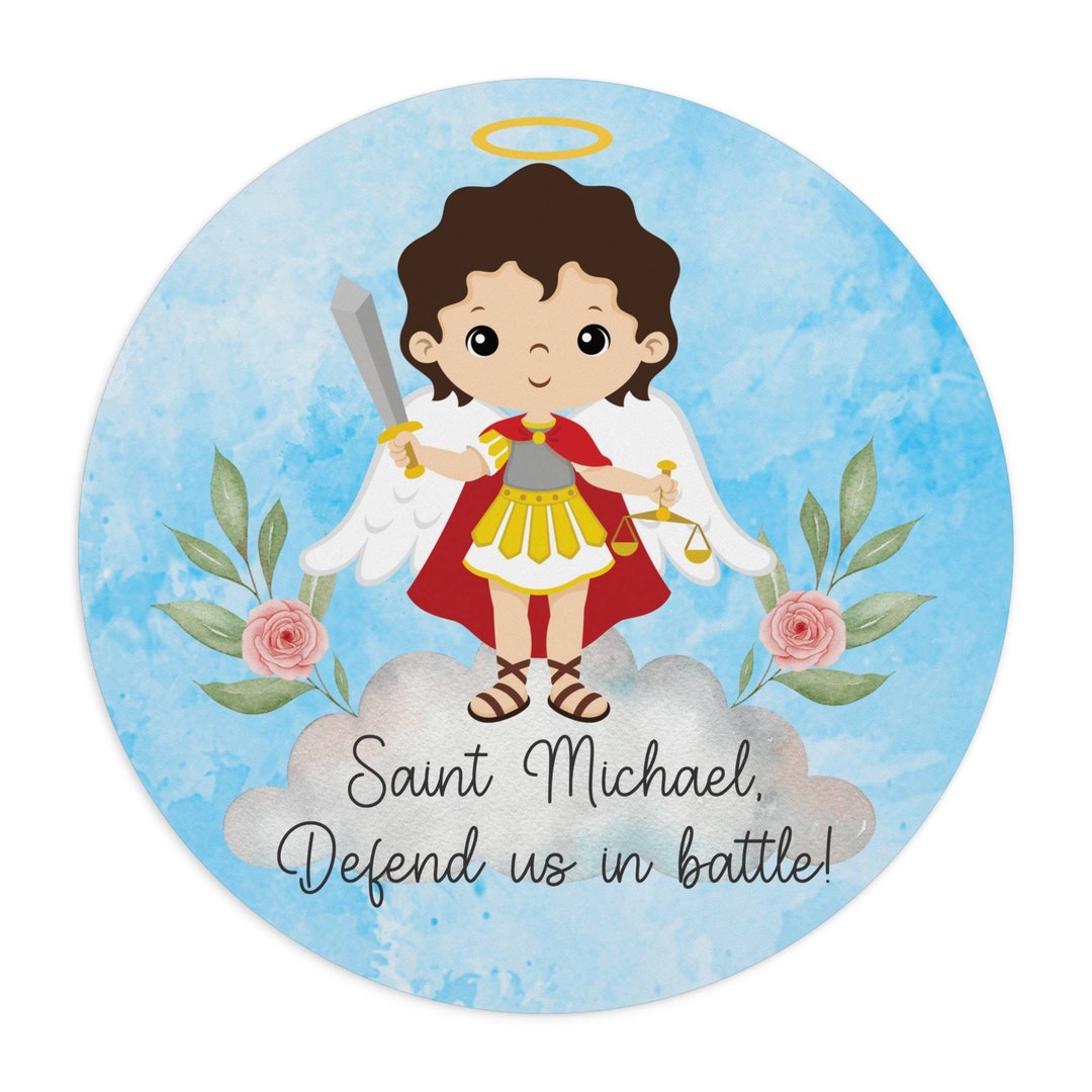Saint Michael Mousepad, Catholic Mouse Pad, Saints Mousepad, Homeschool ...