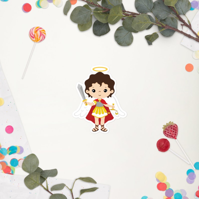 Archangel Michael Sticker, St Michael Sticker, Angel Michael Water ...