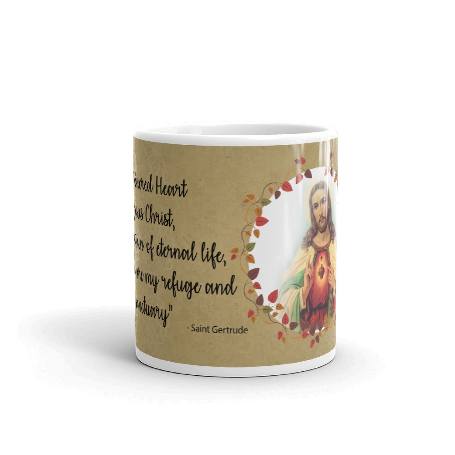 Jesus Christ Sacred Heart 11oz Mug Catholic Mug Saints Mug - Etsy