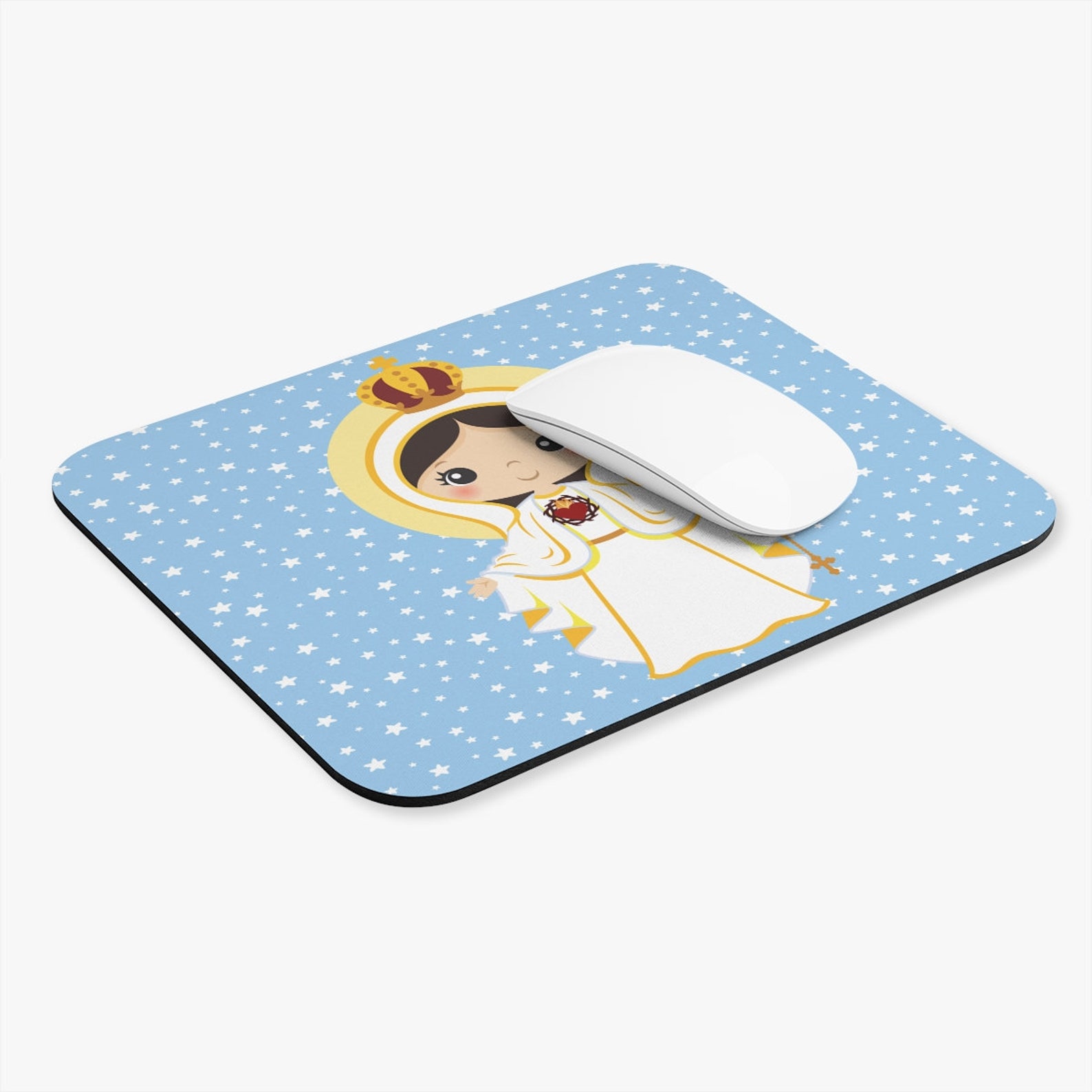 Our Lady of Fatima Mouse Pad Catholic Mouse Pad Saints Mouse - Etsy