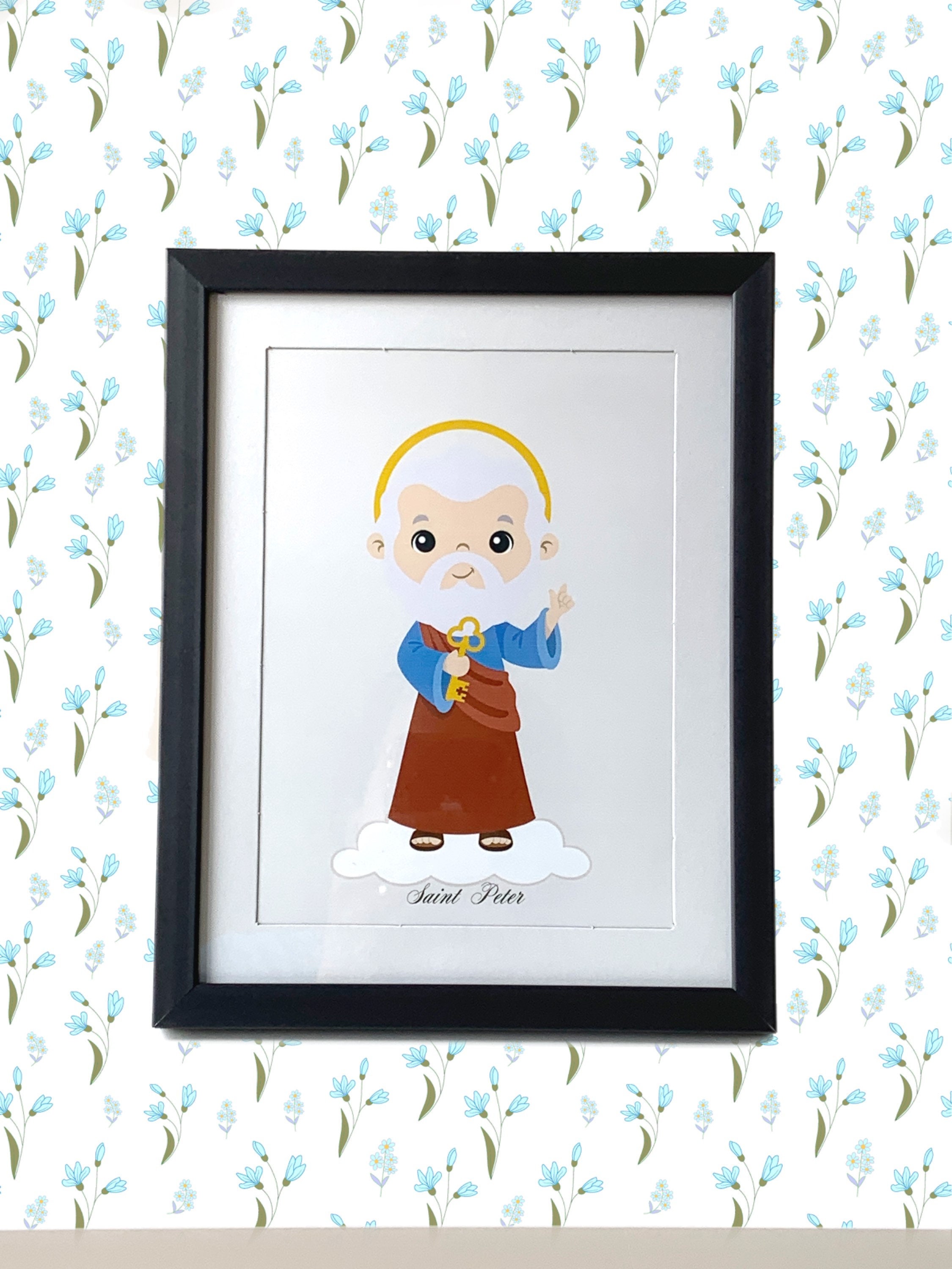 Saint Peter Wall Art Saint Peter Art Print Catholic Saint | Etsy