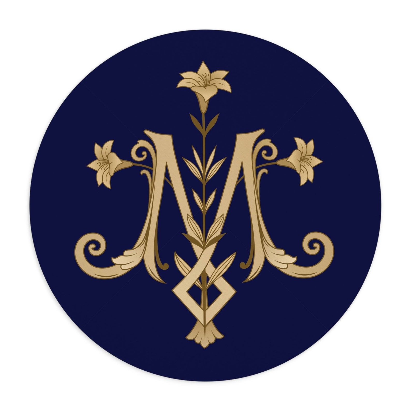 Marian Symbol Mouse Pad, Catholic Mouse Pad, Saints Mouse Pad ...