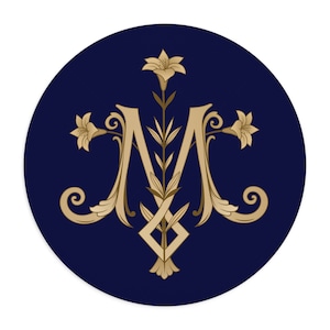 Marian Symbol Mouse Pad, Catholic Mouse Pad, Saints Mouse Pad ...