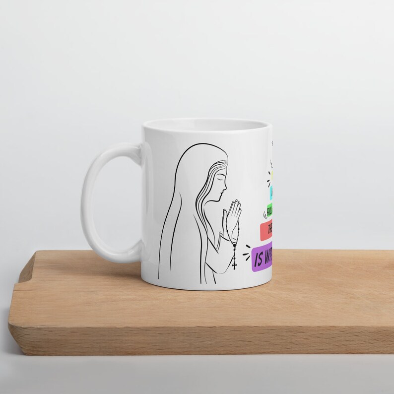 Hail Mary Prayer 11oz Mug, Holy Mary Mug, Catholic Mug, Saints Mug ...