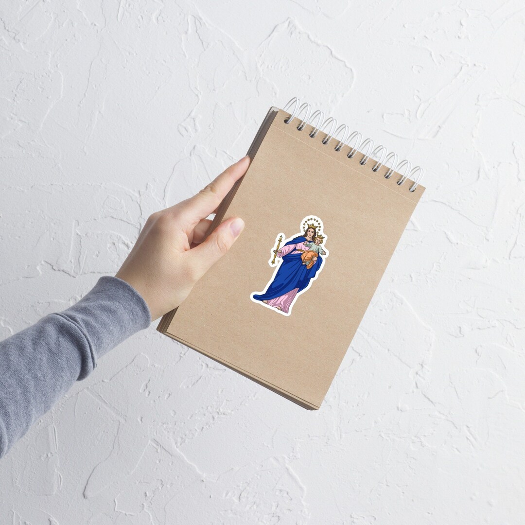 Our Lady Helper of Christians Sticker Our Lady Sticker Holy - Etsy