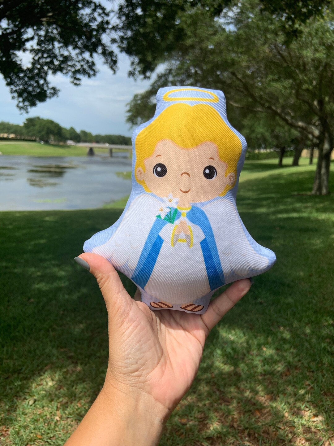 Saint Gabriel the Archangel Stuffed Doll, Saint Gift, Baptism, Catholic ...