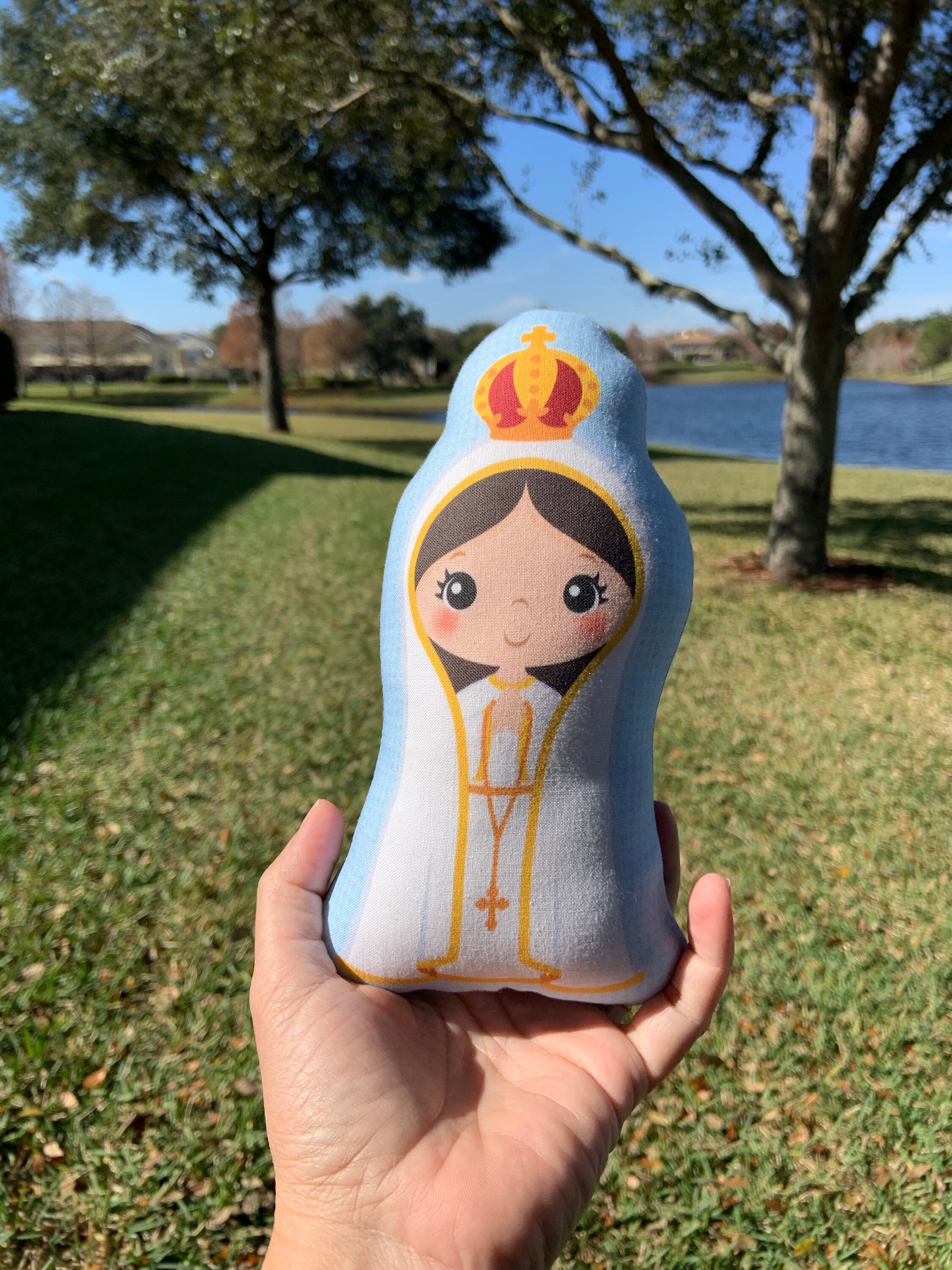 Our Lady of Fatima Stuffed Doll, Saint Gift, Baptism, Catholic Gift ...