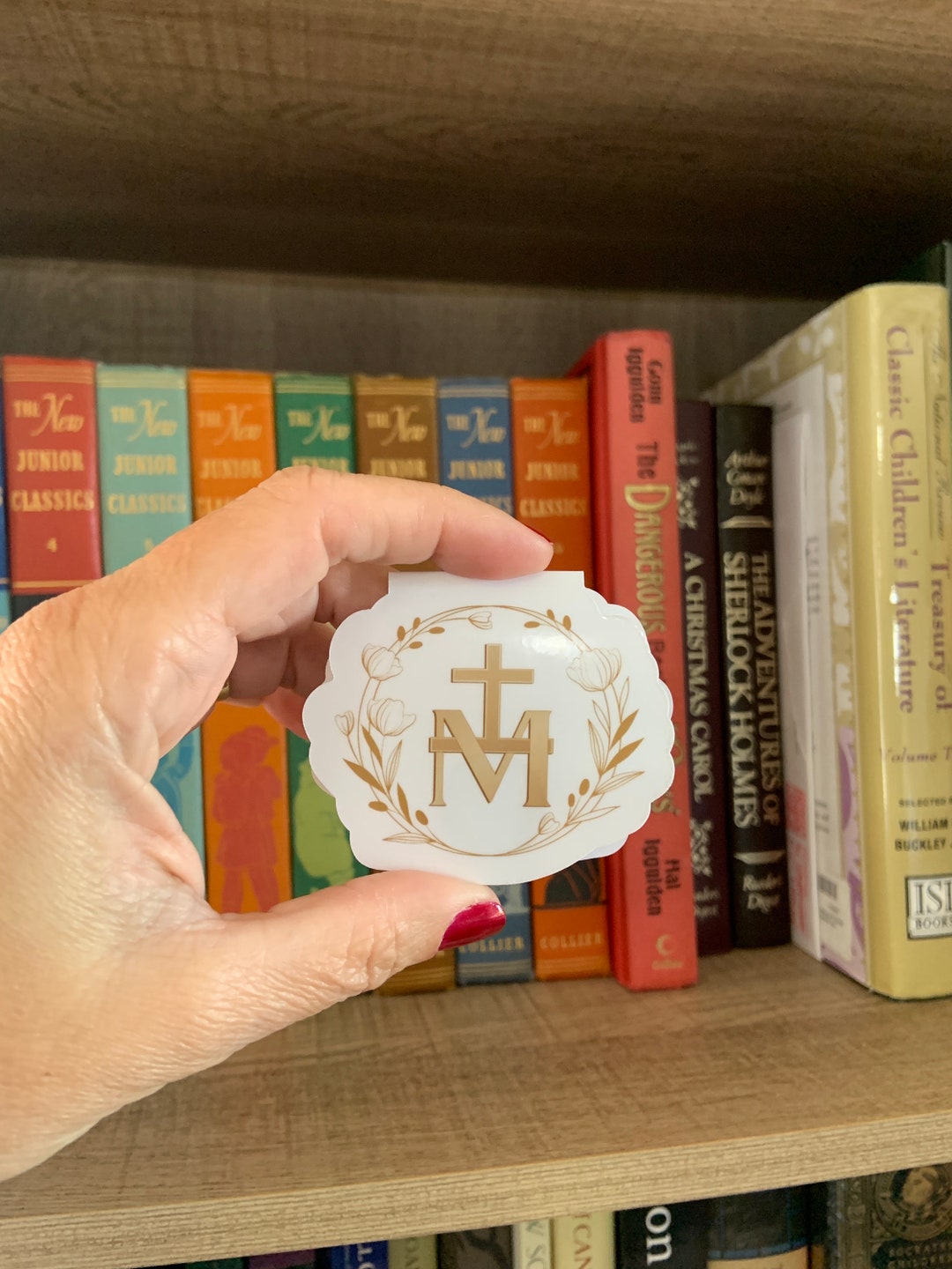 Marian Symbol Magnetic Bookmark, Marian Symbol Catholic Bookmark ...