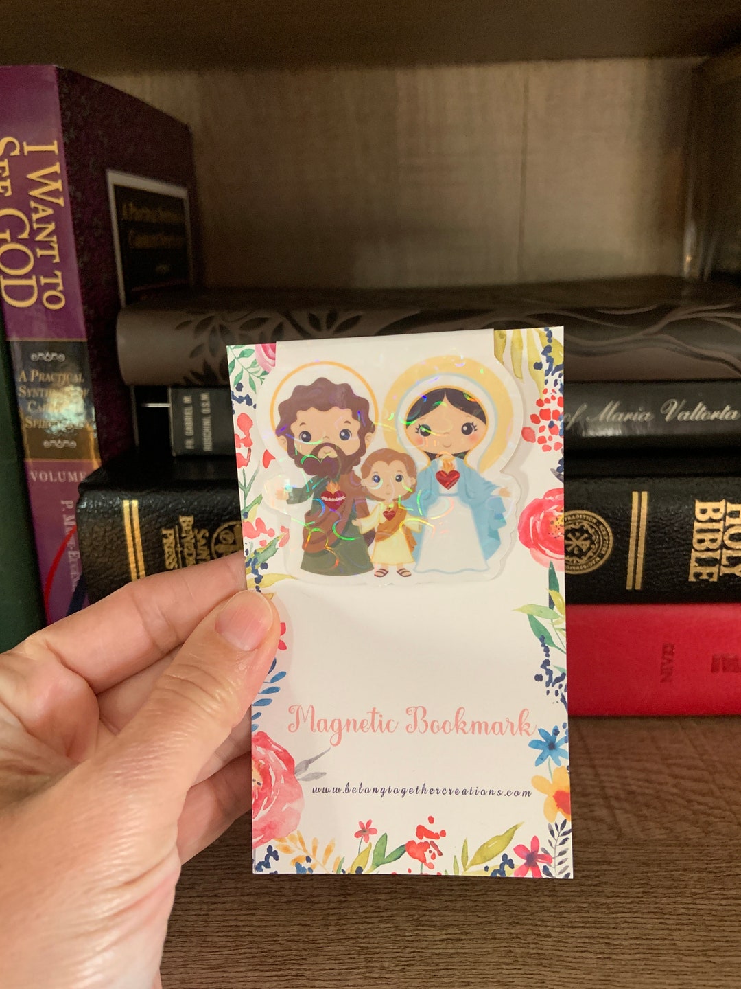 Holy Family Magnetic Bookmark, Catholic Bookmark, Saints Bookmark ...