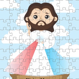 Jesus Divine Mercy Puzzle, 48, 80 & 120 Pieces Puzzle, Catholic Jigsaw ...