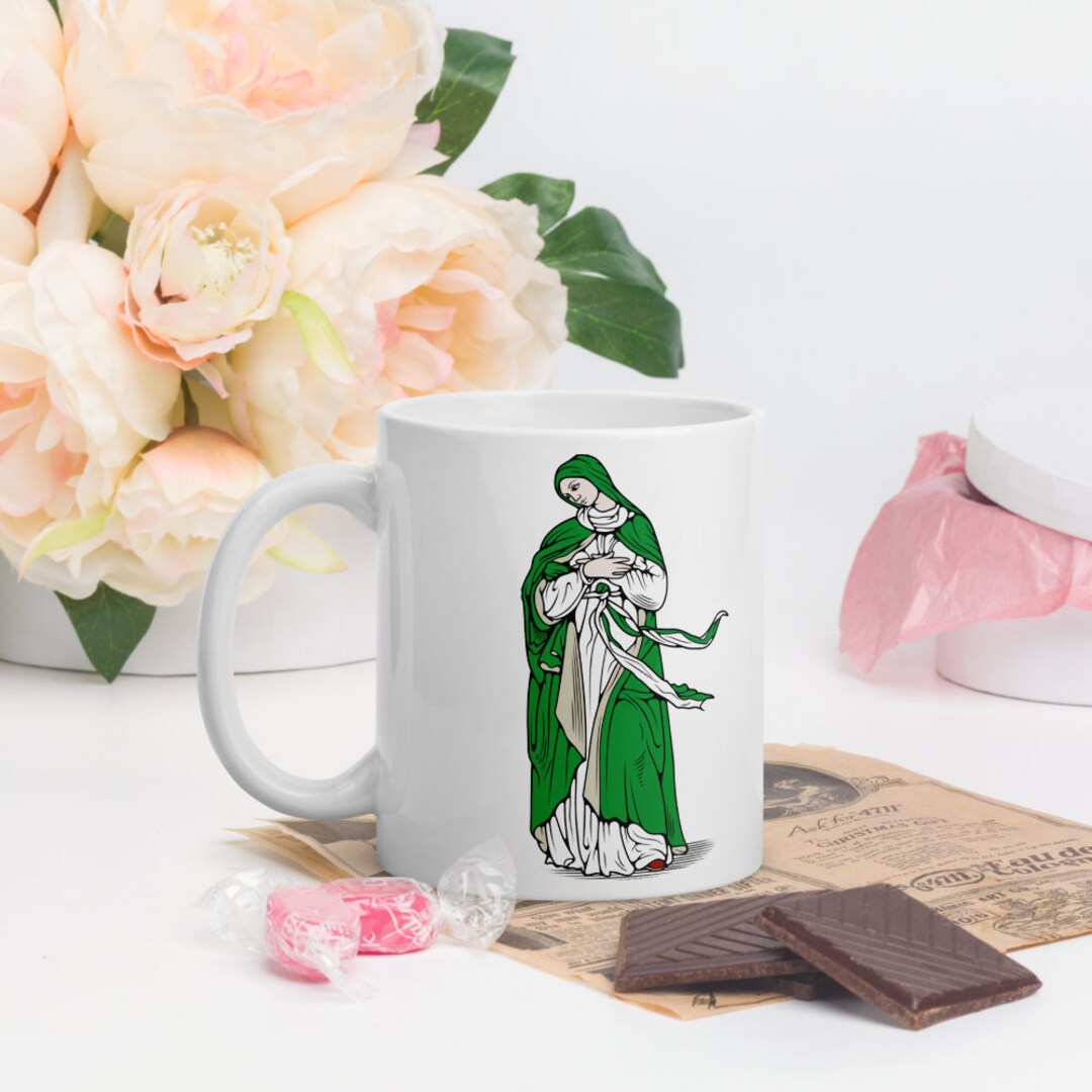 Our Lady Virgin Mary 11oz Mug, Our Lady Mug, Catholic Mug, Saints Mug ...