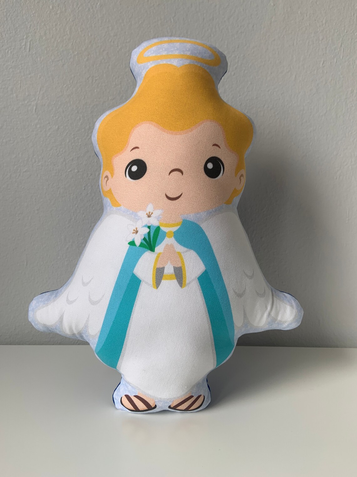 Saint Gabriel the Archangel Stuffed Doll, Saint Gift, Baptism, Catholic ...