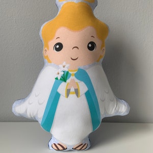 Saint Gabriel the Archangel Stuffed Doll, Saint Gift, Baptism, Catholic ...