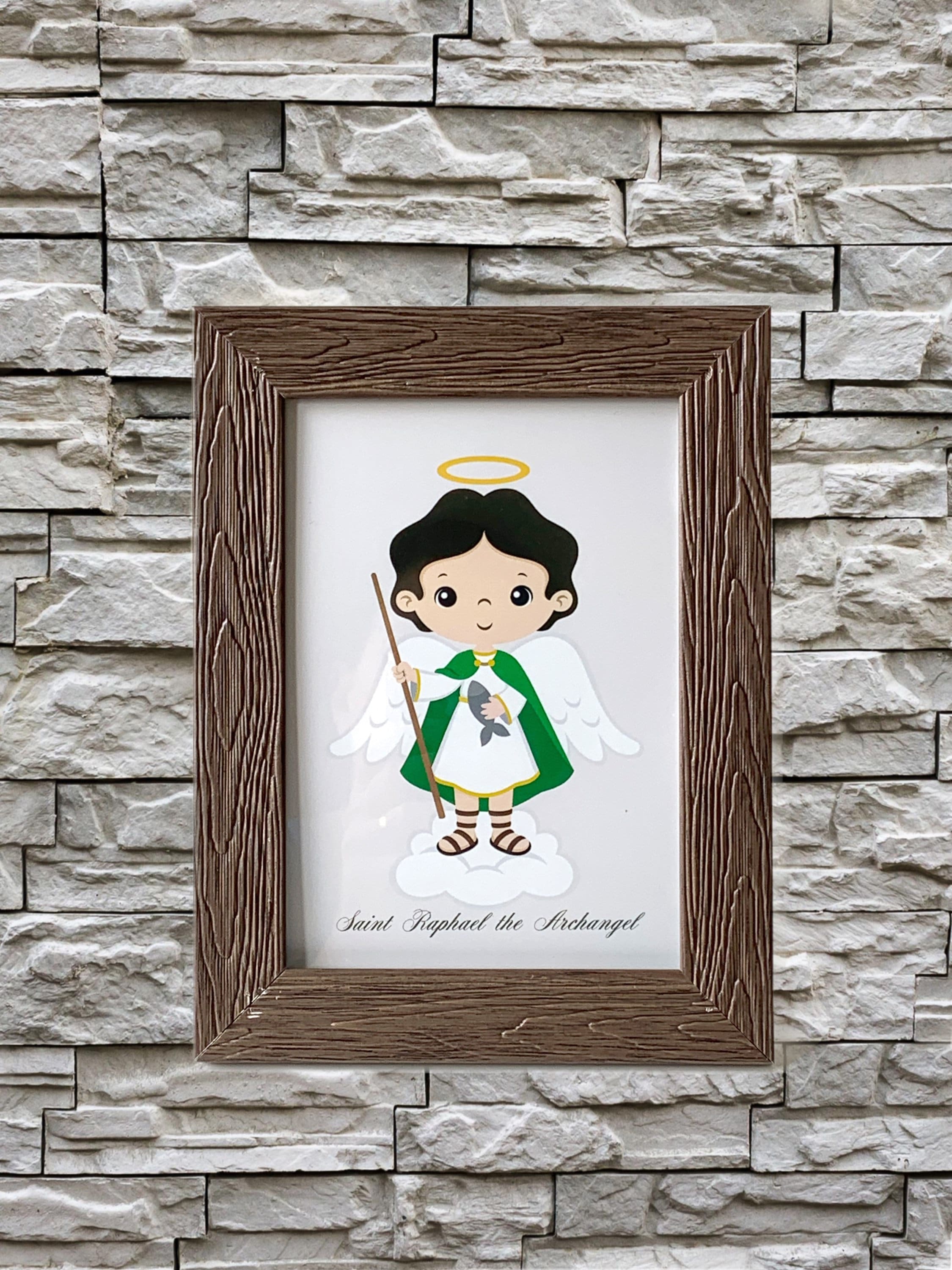 Saint Raphael the Archangel Wall Art Saint Raphael Art | Etsy