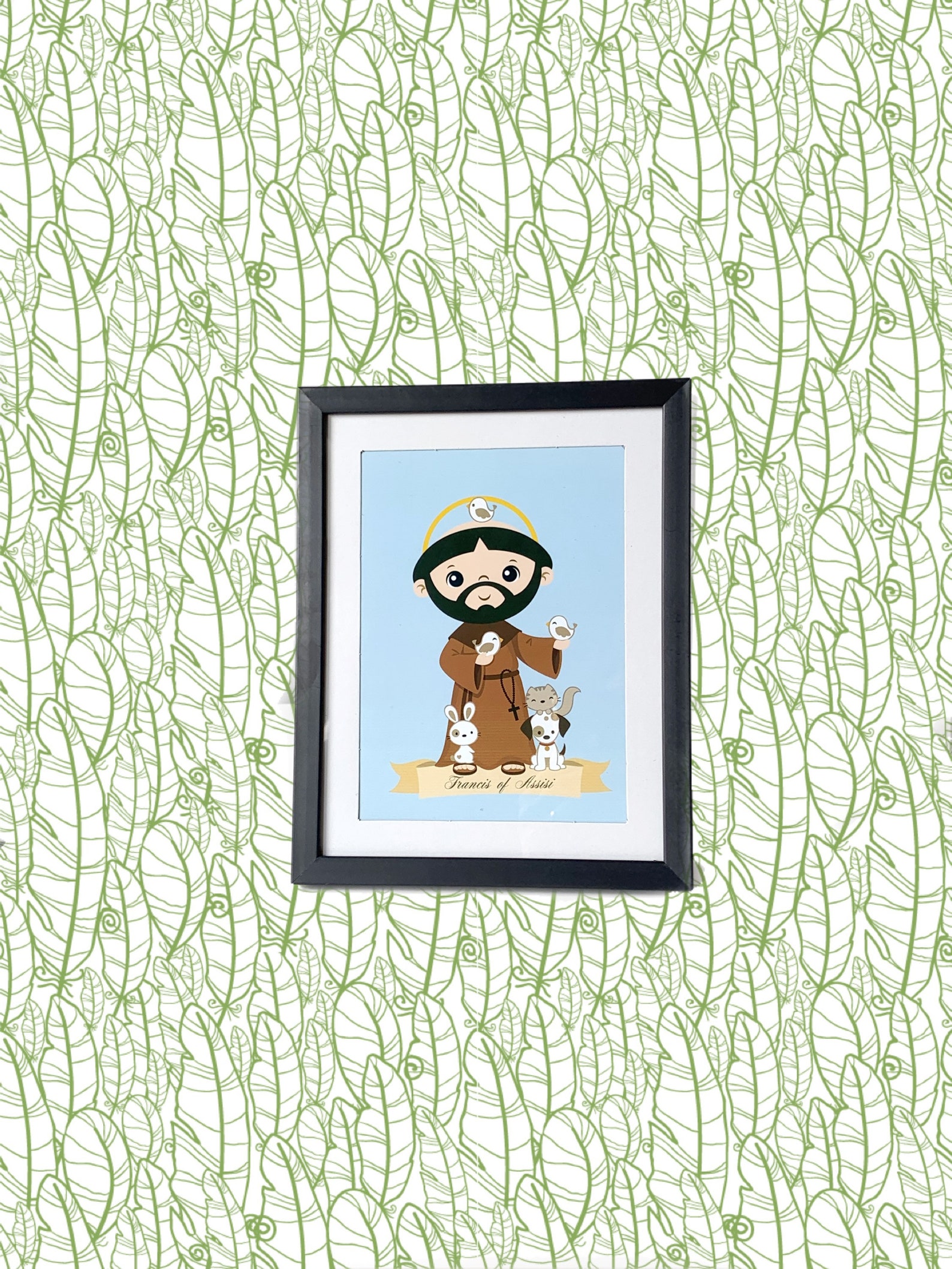 Saint Francis of Assisi Wall Art, Francis of Assisi Art Print, Catholic ...
