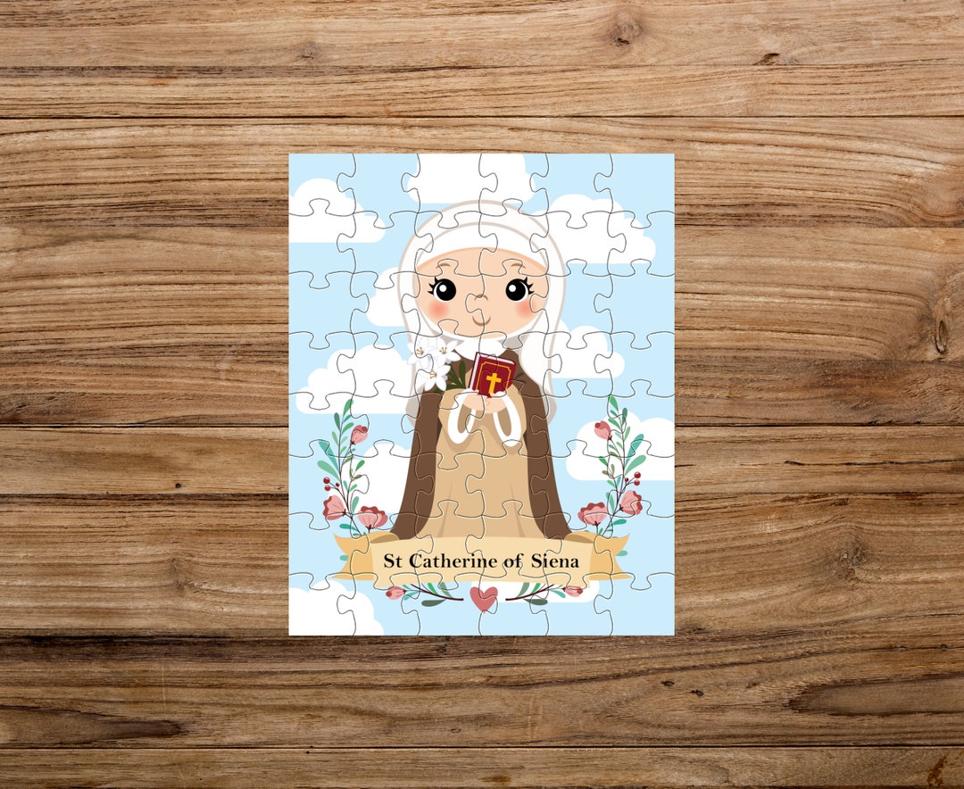 Saint Catherine of Siena Puzzle, 48, 80 & 120 Pieces Puzzle, Catholic ...