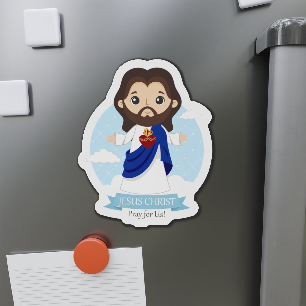 Jesus Christ Sacred Heart Magnet, Catholic Magnets, Catholic Gifts ...