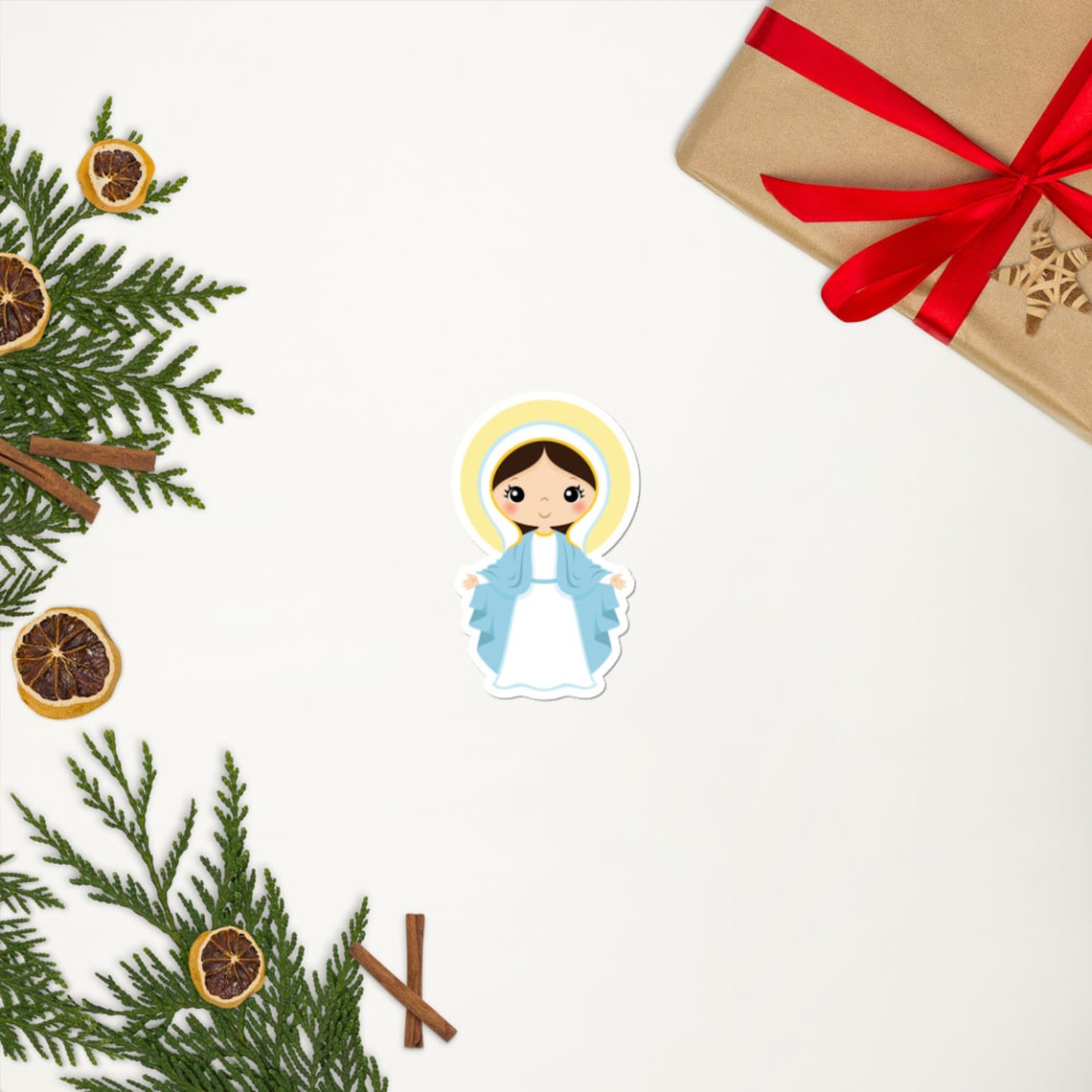 Virgin Mary Sticker Mary Immaculate Sticker Virgin Mary - Etsy