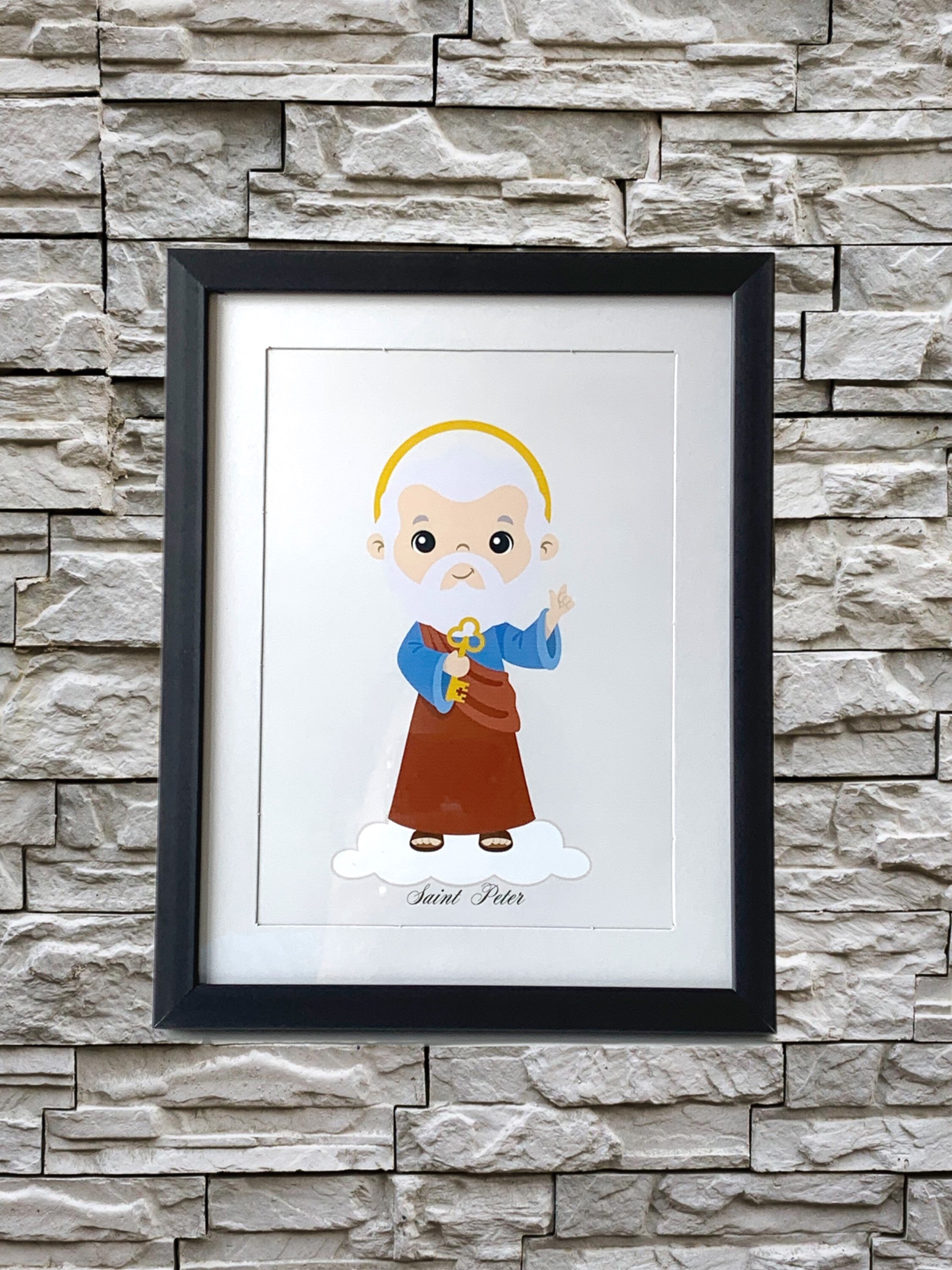 Saint Peter Wall Art Saint Peter Art Print Catholic Saint | Etsy