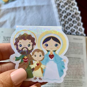 Holy Family Magnetic Bookmark, Catholic Bookmark, Saints Bookmark ...