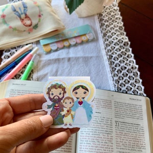 Holy Family Magnetic Bookmark, Catholic Bookmark, Saints Bookmark ...