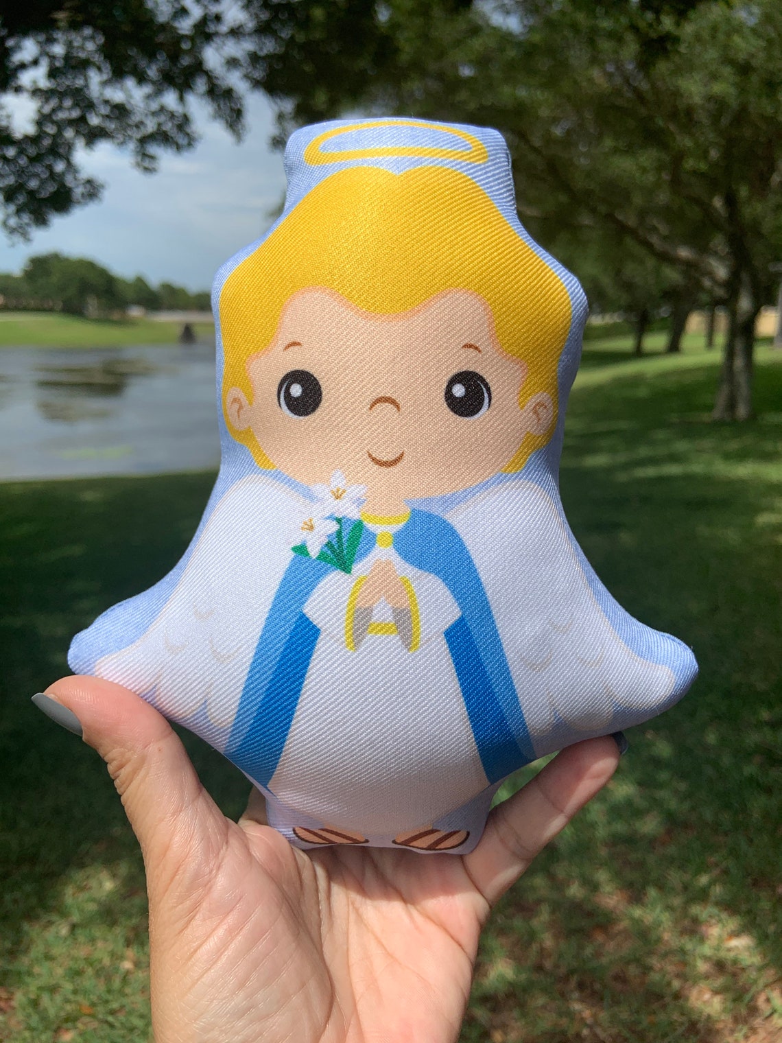 Saint Gabriel the Archangel Stuffed Doll, Saint Gift, Baptism, Catholic ...