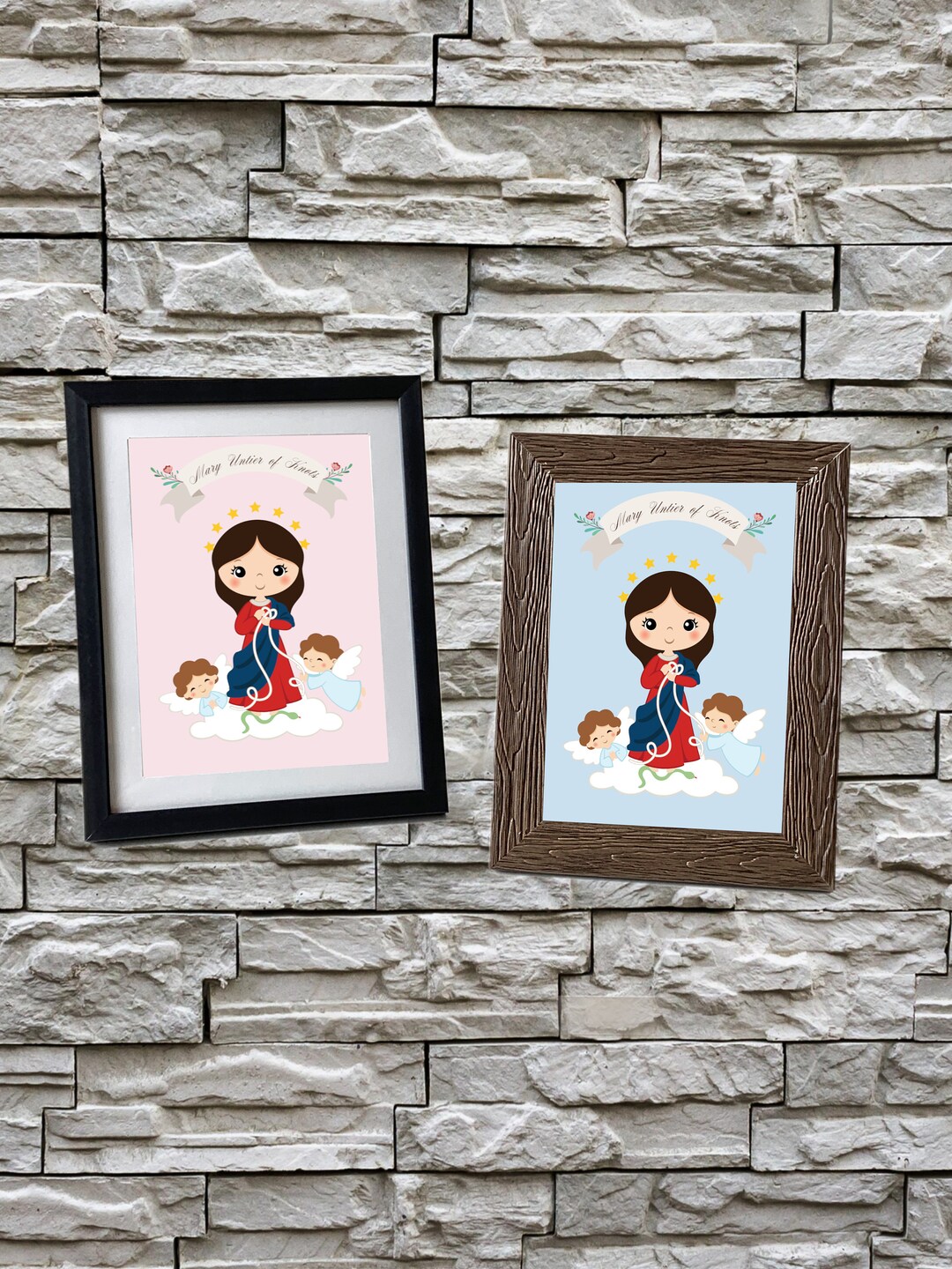 Mary Untier of Knots Wall Art, Our Lady Untier of Knots Art Print ...