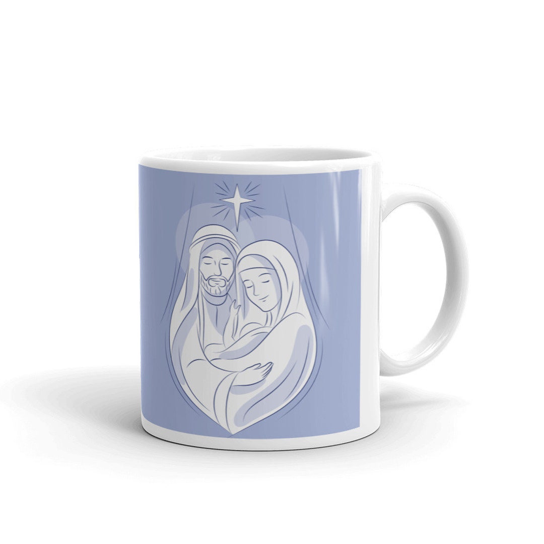 Lovely Nativity Mug, Blessed Virgin Mary 11oz Mug, Holy Mary Mug ...