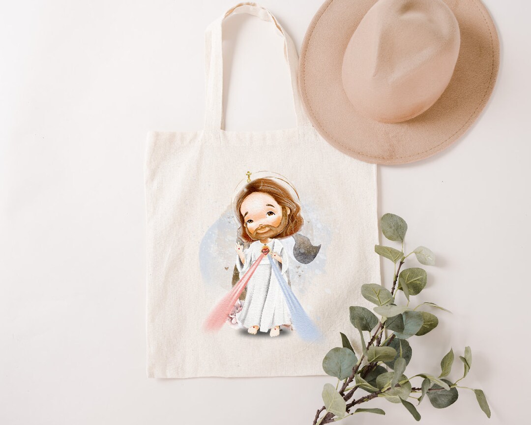 Jesus Divine Mercy Tote Bag, Catholic Tote Bag, Catholic Saints Gifts ...