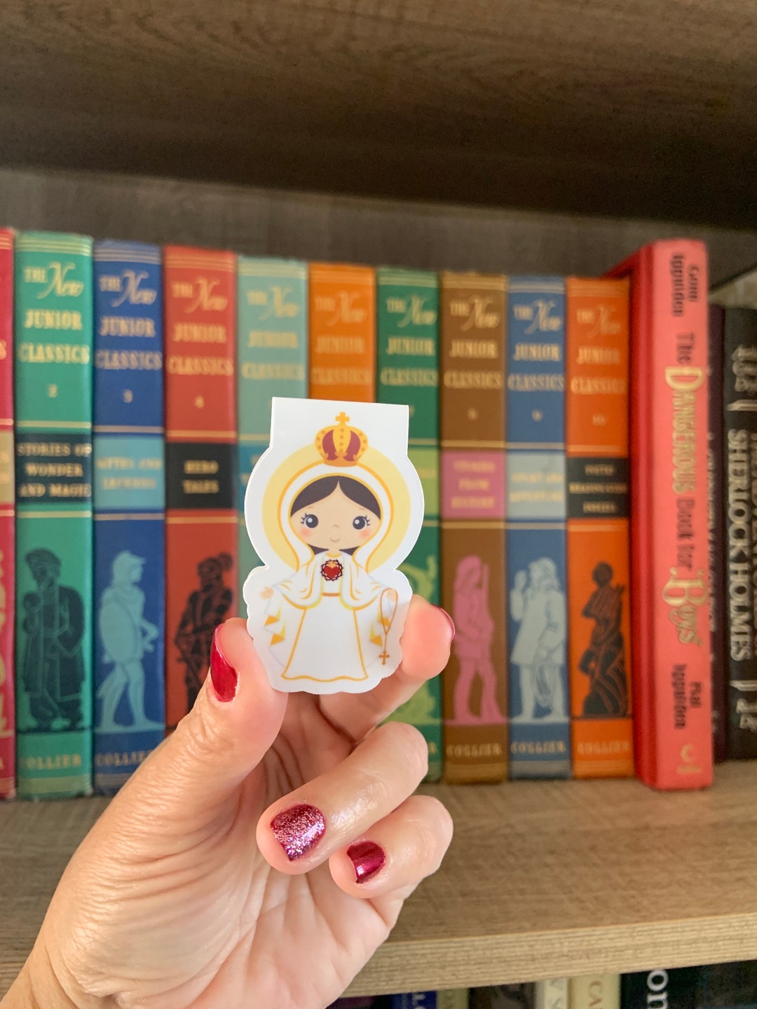 Our Lady of Fatima Magnetic Bookmark, Heart of Mary Catholic Bookmark ...