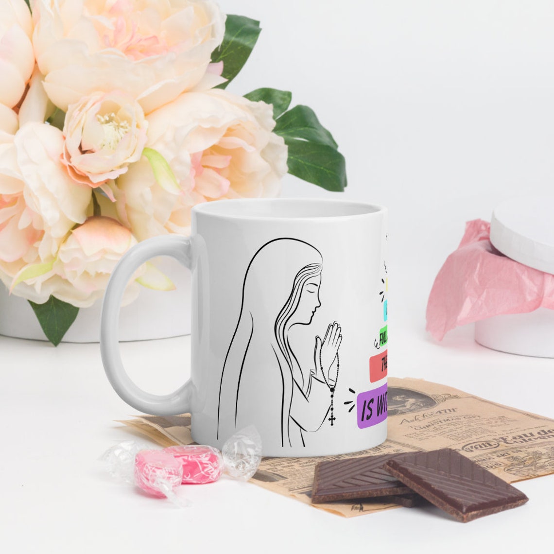 Hail Mary Prayer 11oz Mug Holy Mary Mug Catholic Mug Saints - Etsy